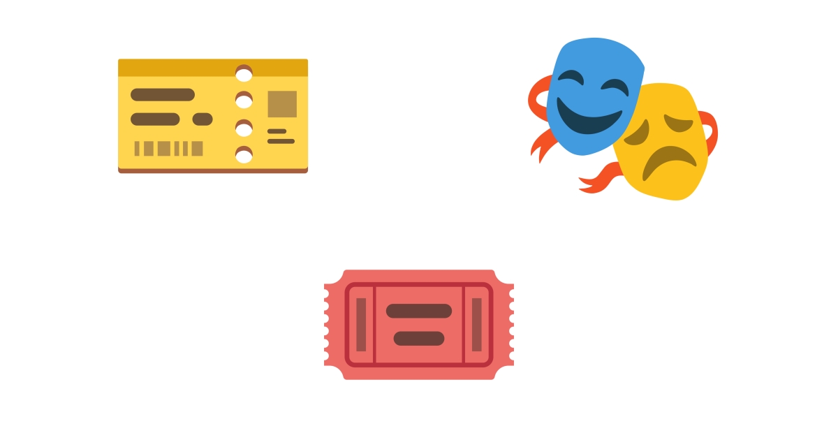 🎟️ Spectacle Emojis 🎫 🎭
