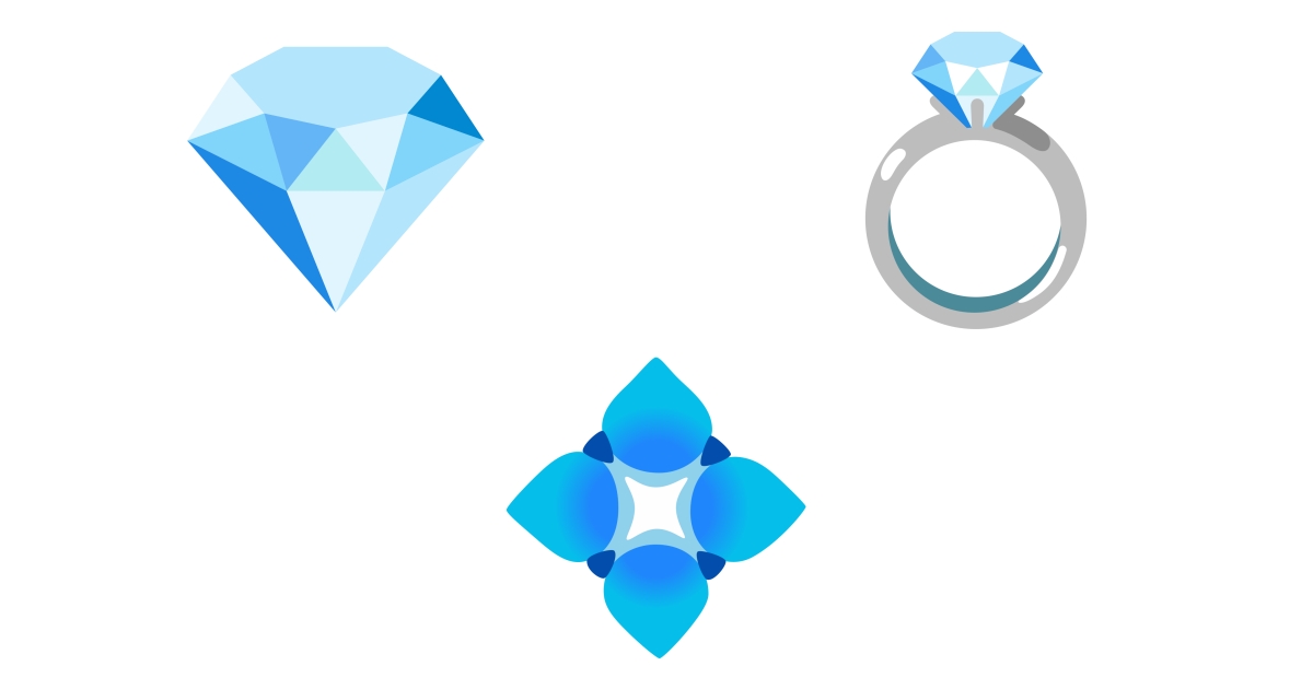 💍 Diamant Emojis 💎 💠