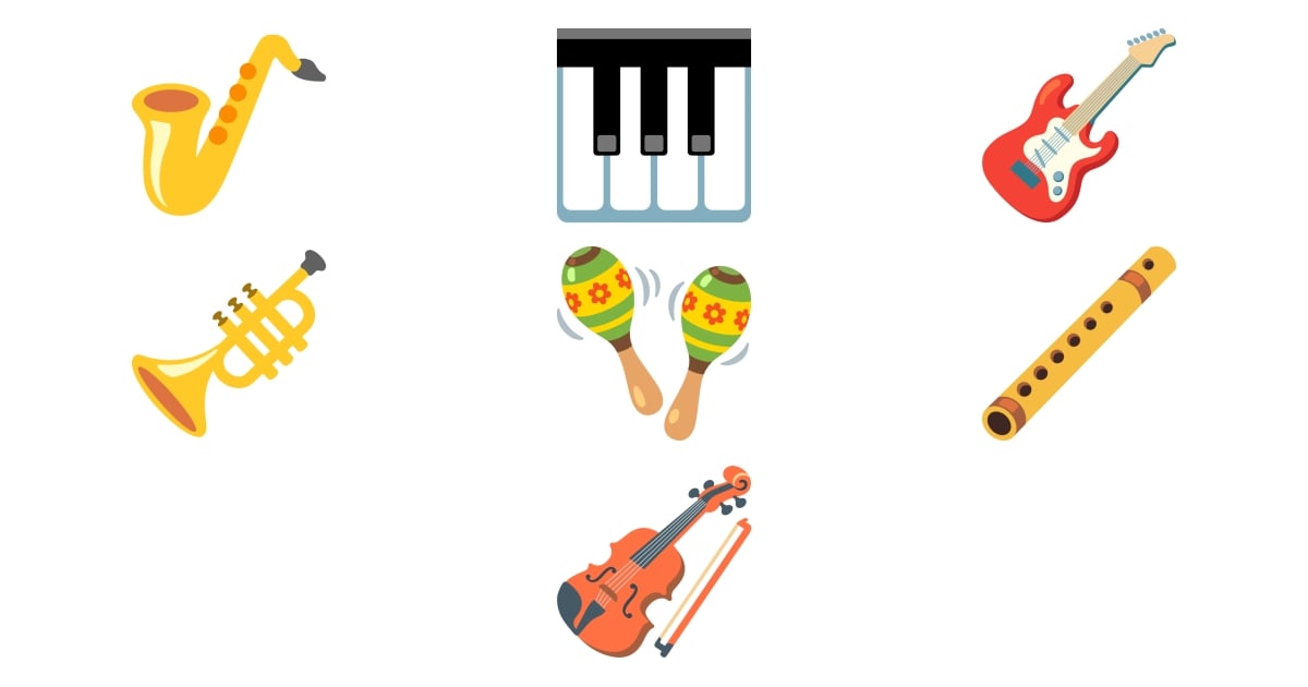 🎷 Instrument Emojis 🎸 🎹 🎺 🎻