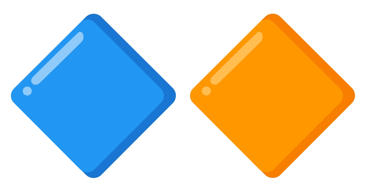 🔶 Grand Losange Orange Emojis 🔷
