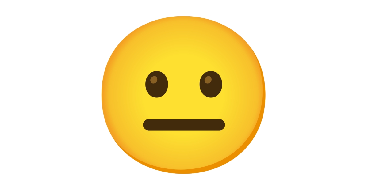😐 Impassibile Emoji