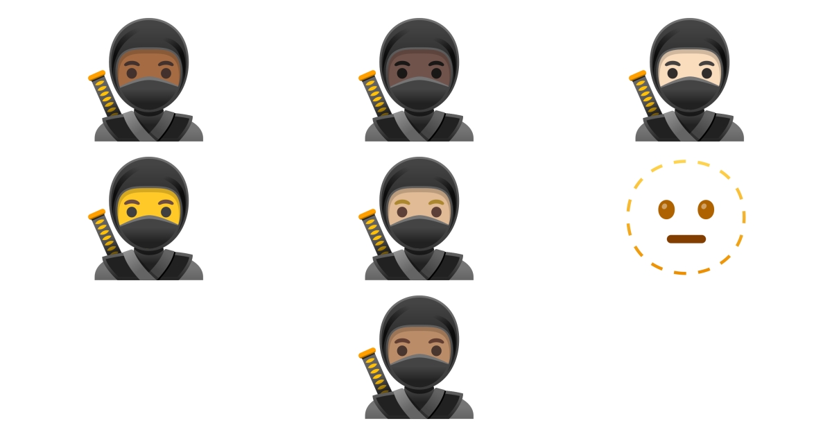 🫥 Invisibile Emoji 🥷 🥷🏻 🥷🏼 🥷🏽 🥷🏾 🥷🏿