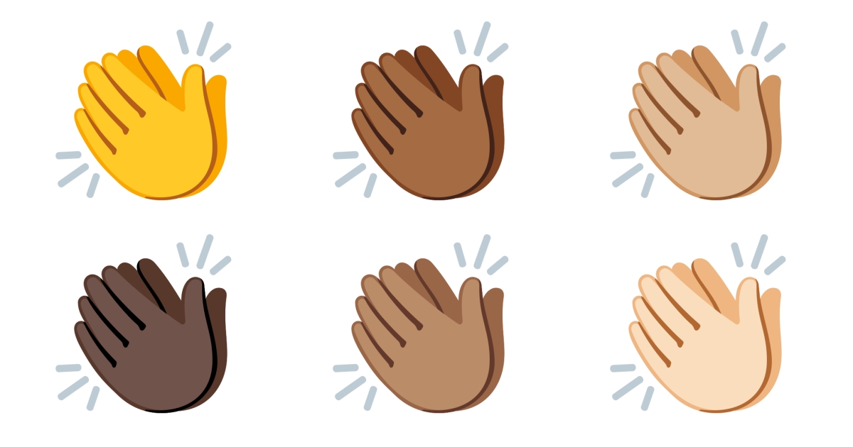 👏 Applauso Emoji 👏🏻 👏🏼 👏🏽 👏🏾 👏🏿