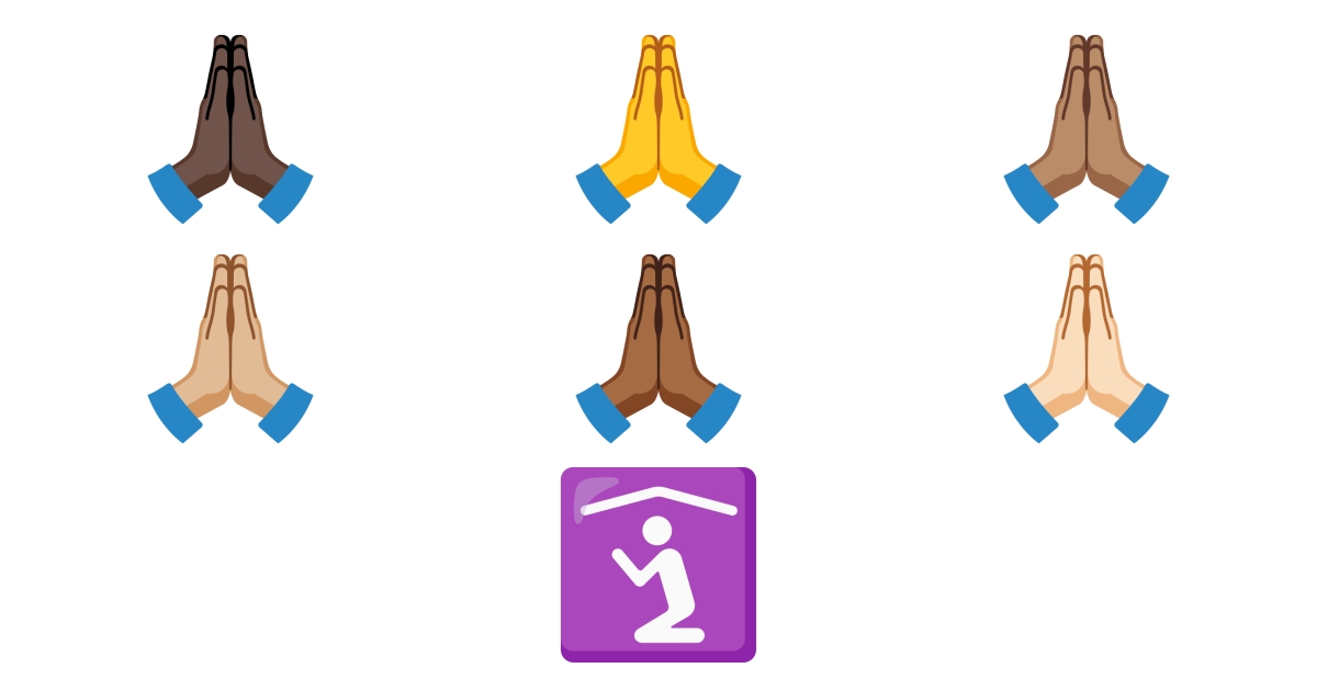 🙏 Pregare Emoji 🛐 🙏🏻 🙏🏼 🙏🏽 🙏🏾 🙏🏿