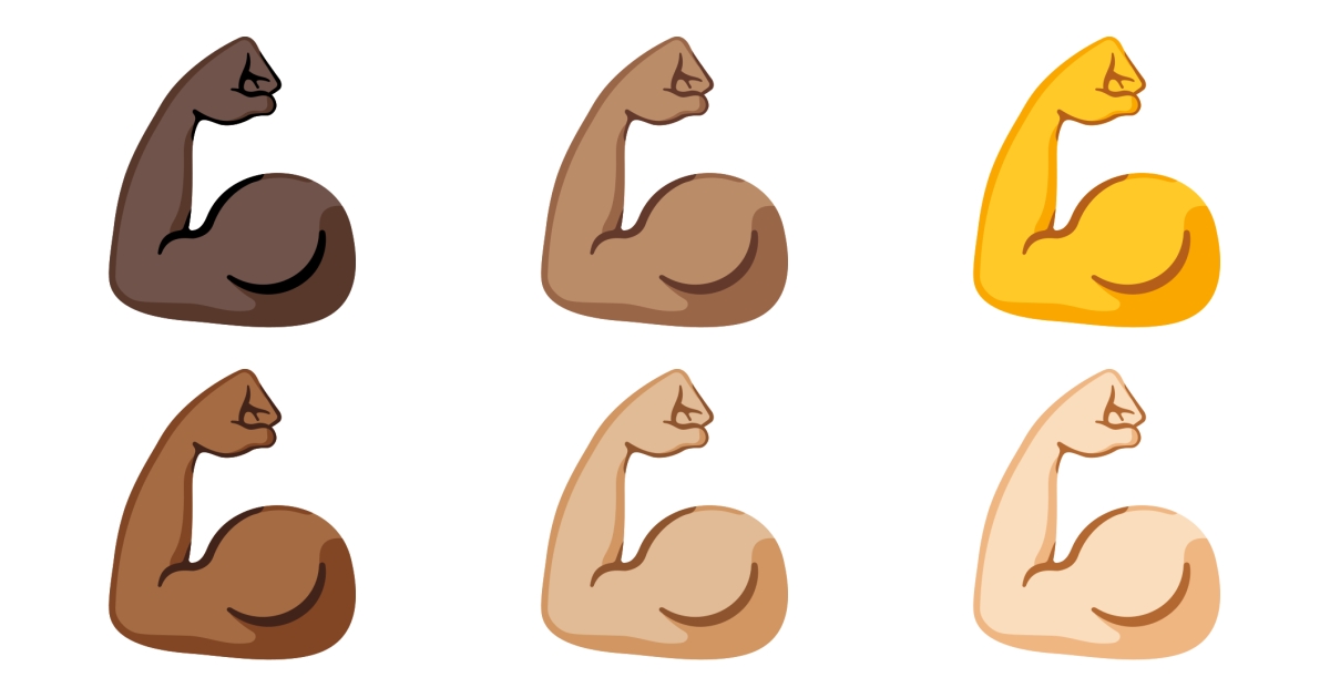 💪 Teso Emoji 💪🏻 💪🏼 💪🏽 💪🏾 💪🏿