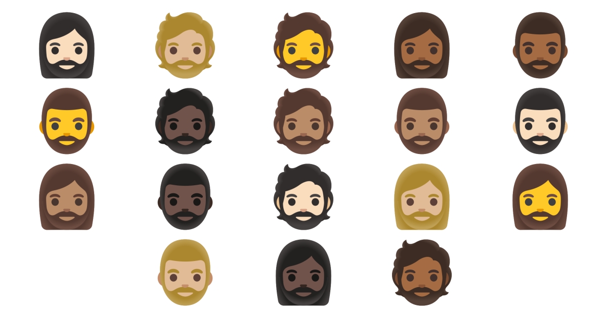 🧔 Barba Emoji 🧔‍♂️ 🧔‍♀️ 🧔🏻 🧔🏼 🧔🏽 🧔🏾