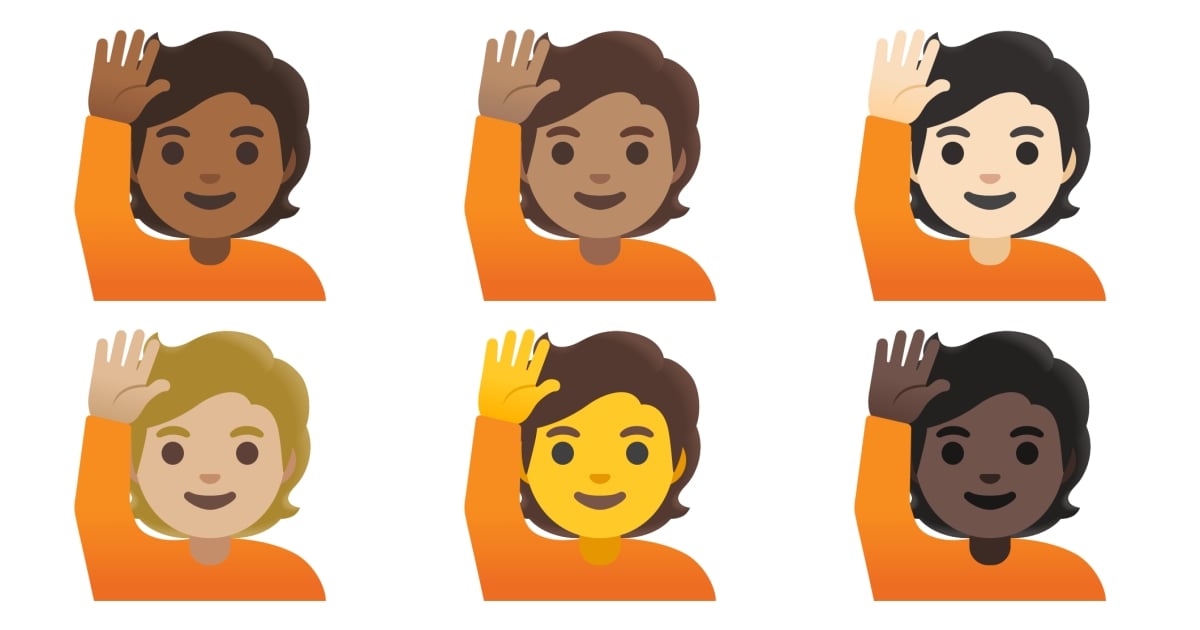 🙋 Persona Con Mano Alzata Emoji 🙋🏻 🙋🏼 🙋🏽 🙋🏾 🙋🏿
