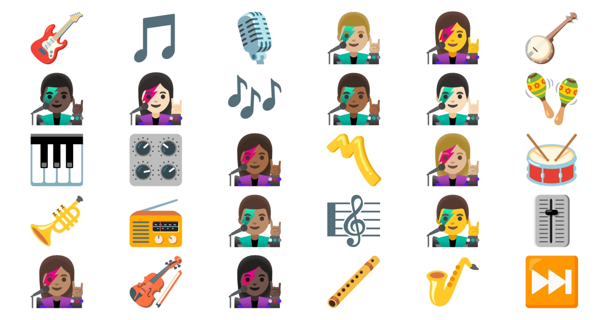 👨‍🎤 Musica Emoji 👩‍🎤 🎼 🎵 🎶 🎙️ 🎚️