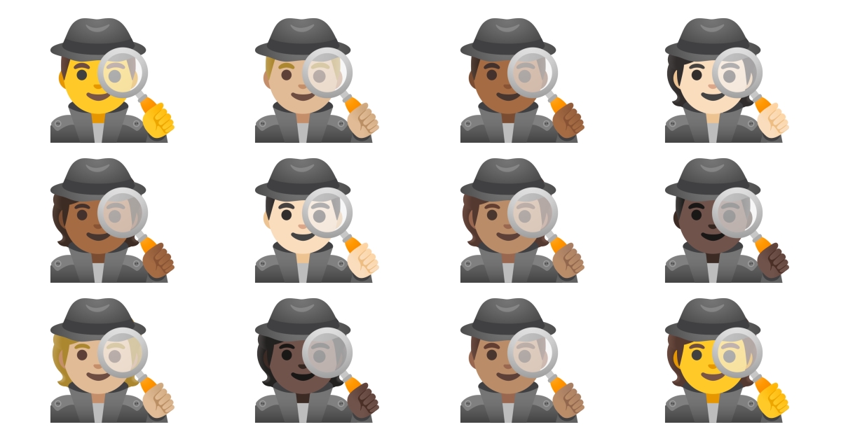 🕵️ Investigatore Emoji 🕵️‍♂️ 🕵🏻 🕵🏼 🕵🏽 🕵🏾 🕵🏿