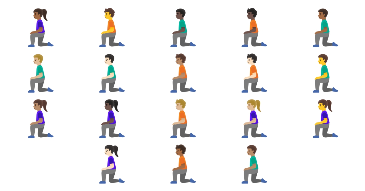 🧎 Inginocchiarsi Emoji 🧎‍♂️ 🧎‍♀️ 🧎🏻 🧎🏼 🧎🏽 🧎🏾