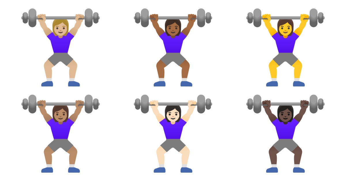 🏋️‍♀️ Donna Che Solleva Pesi Emoji 🏋🏻‍♀️ 🏋🏼‍♀️ 🏋🏽‍♀️ 🏋🏾‍♀️ 🏋🏿‍♀️
