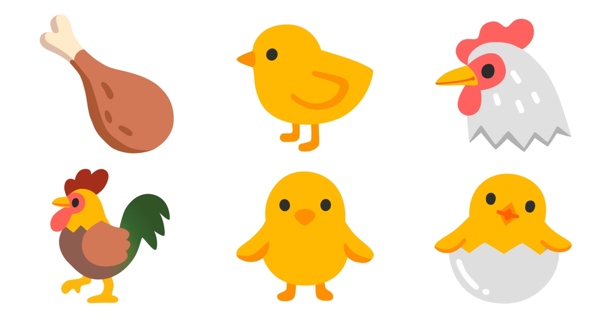 🐔 Pollo Emoji 🐓 🐣 🐤 🐥 🍗