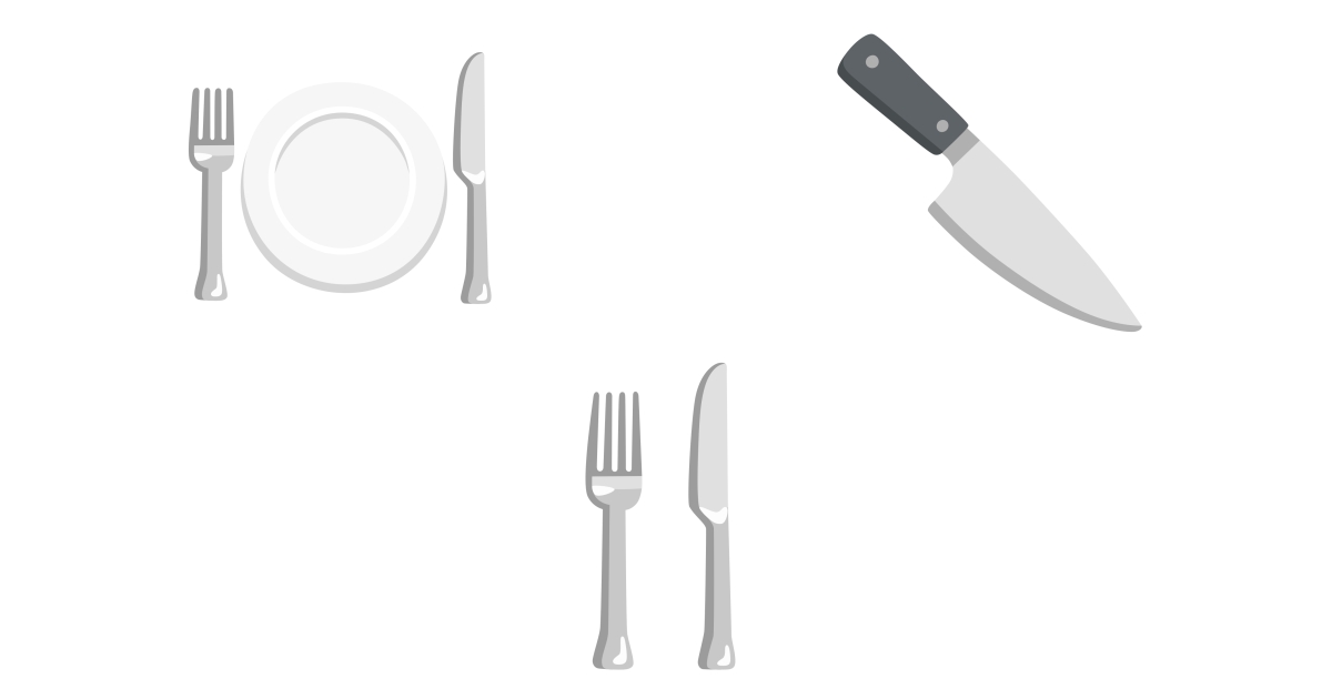 🍽️ Coltello Emoji 🍴 🔪
