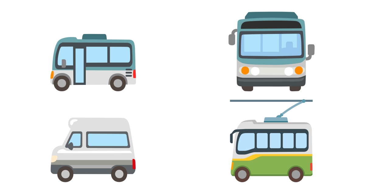🚌 Bus Emoji 🚍 🚎 🚐