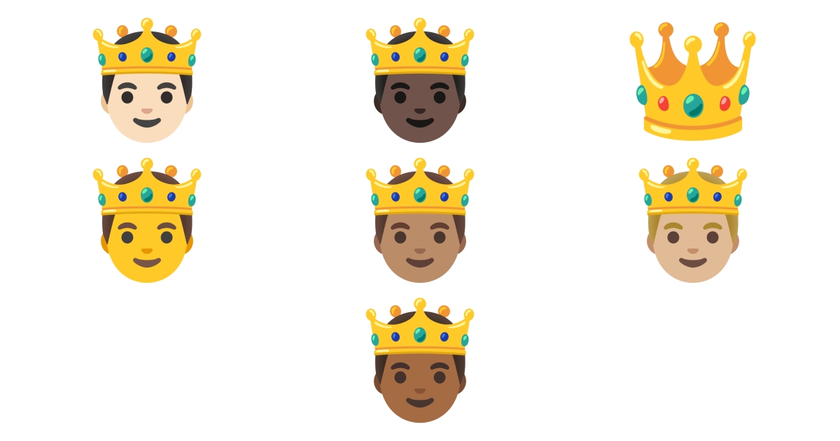 🤴 Corona Emoji 👑 🤴🏻 🤴🏼 🤴🏽 🤴🏾 🤴🏿