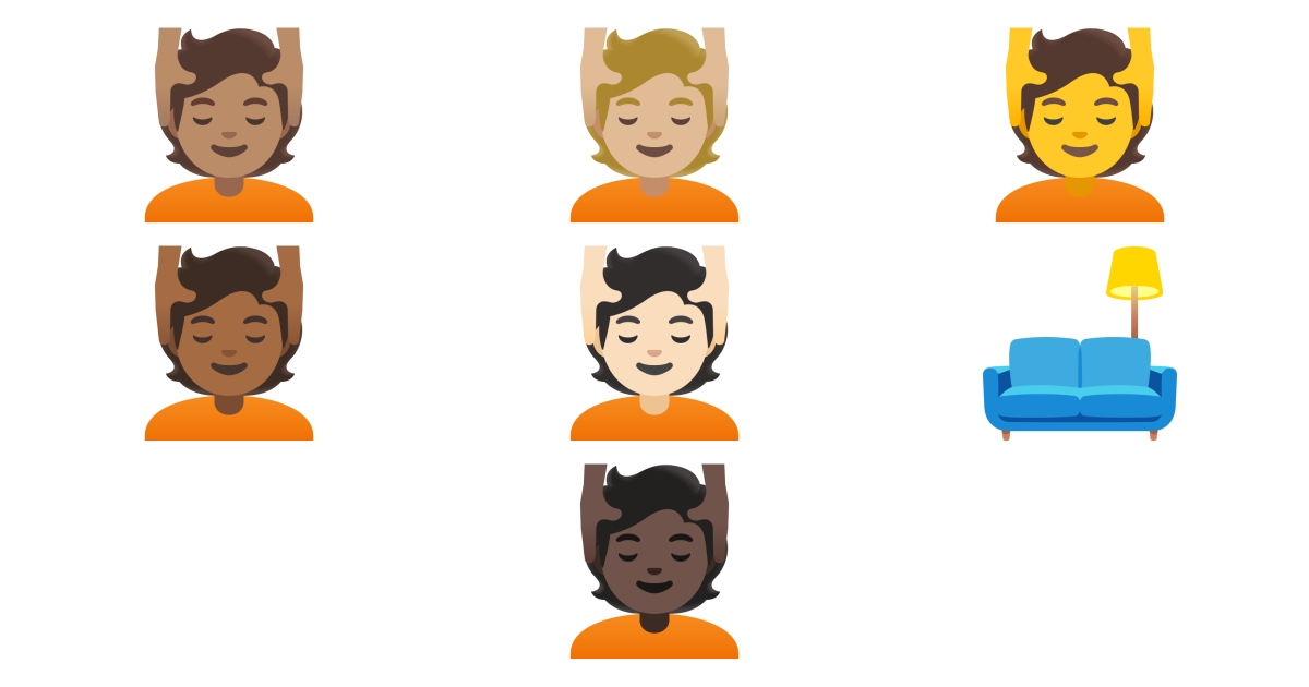 💆 Relax Emoji 🛋️ 💆🏻 💆🏼 💆🏽 💆🏾 💆🏿