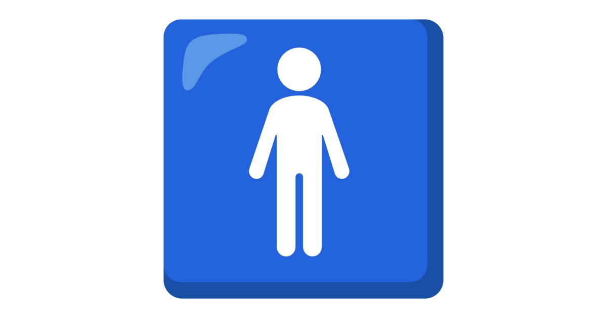 🚹 Simbolo Bagno Uomini Emoji
