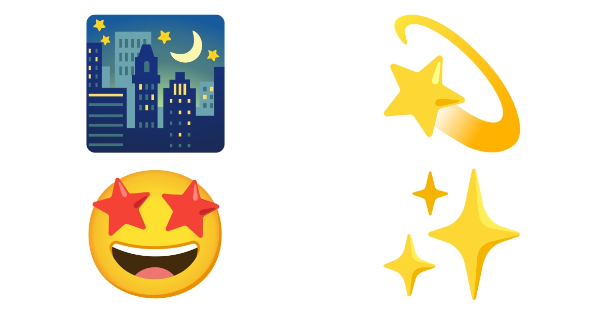 🤩 Estrellas Emojis 💫 🌃