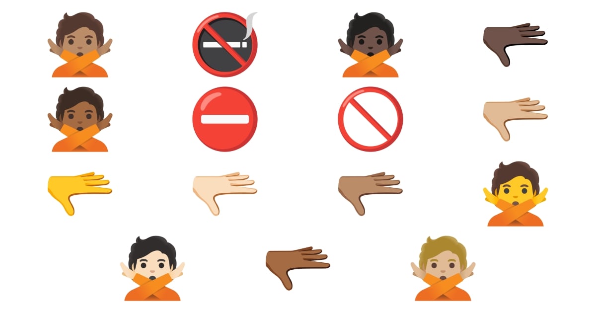 🫳 No Emojis 🙅 ⛔ 🚫 🚭 🫳🏻 🫳🏼