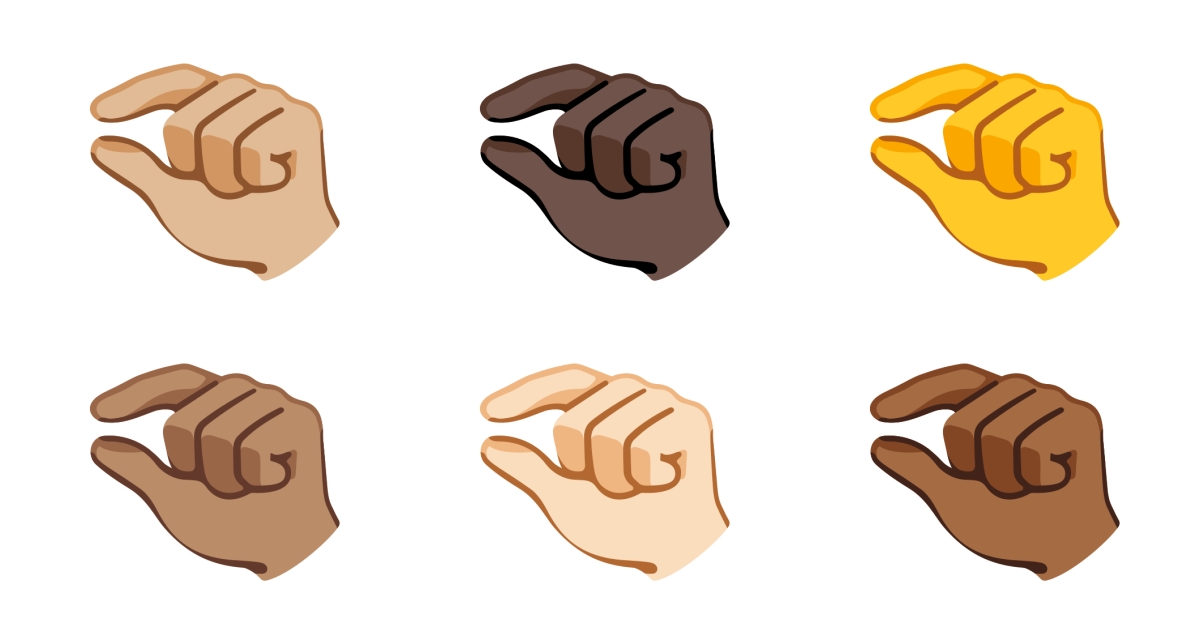 🤏 Poquito Emojis 🤏🏻 🤏🏼 🤏🏽 🤏🏾 🤏🏿