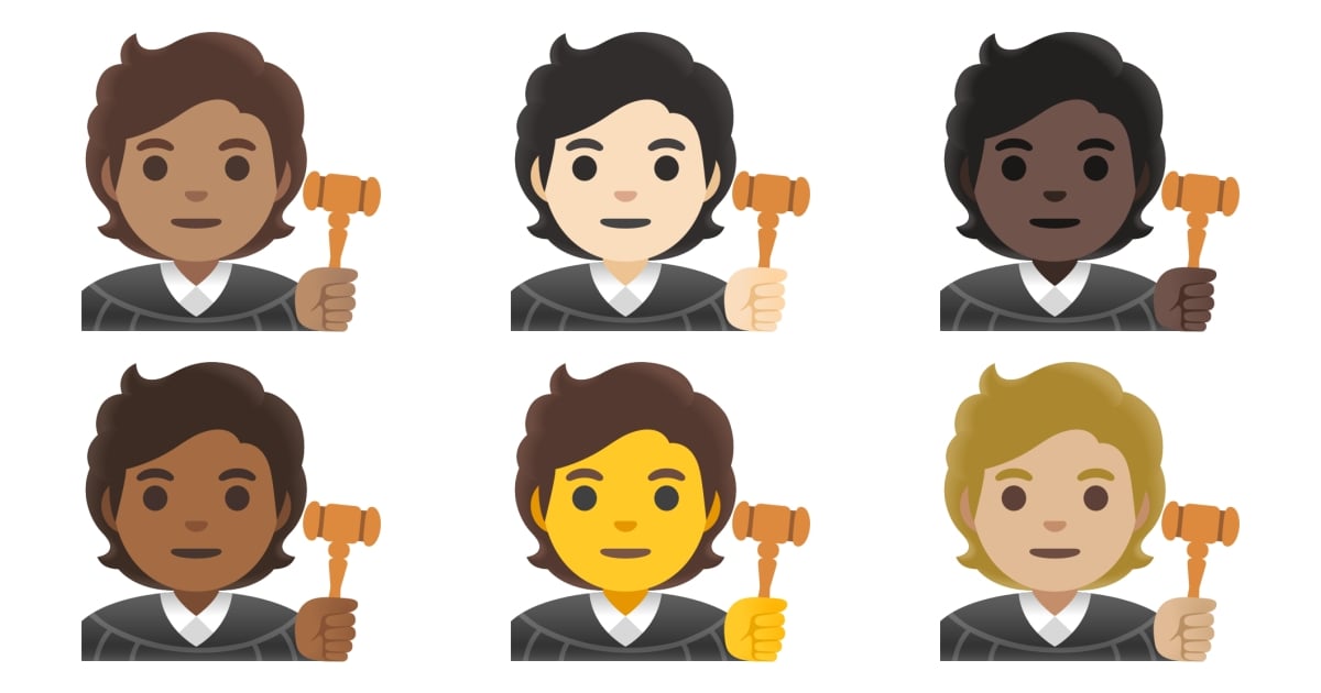 🧑‍⚖️ Juicio Emojis 🧑🏻‍⚖️ 🧑🏼‍⚖️ 🧑🏽‍⚖️ 🧑🏾‍⚖️ 🧑🏿‍⚖️