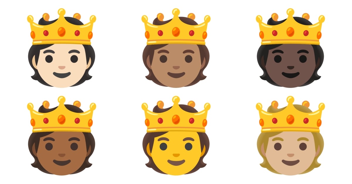 🫅 Real Emojis 🫅🏻 🫅🏼 🫅🏽 🫅🏾 🫅🏿