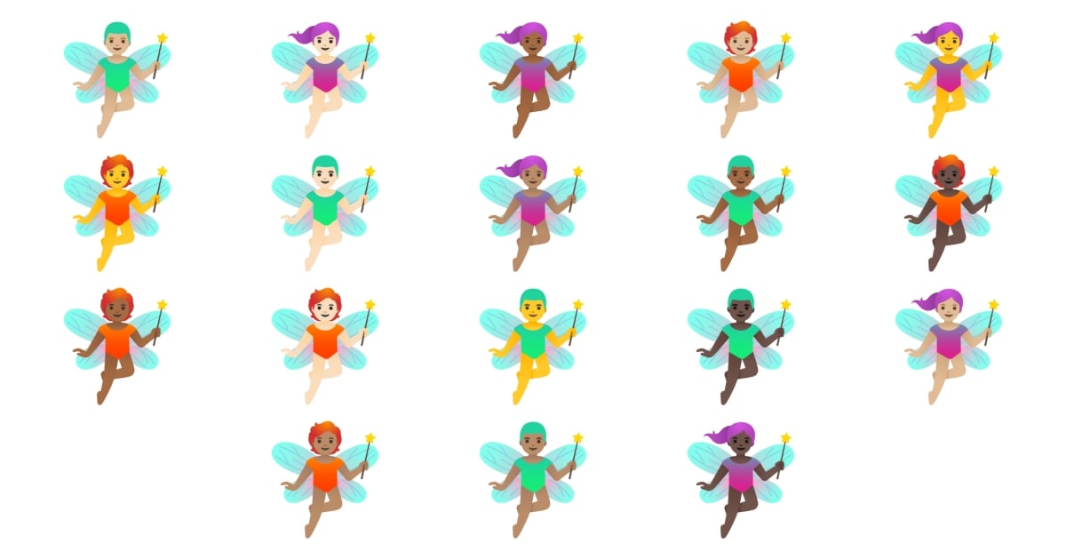 🧚 Hada Emojis 🧚‍♂️ 🧚‍♀️ 🧚🏻 🧚🏼 🧚🏽 🧚🏾