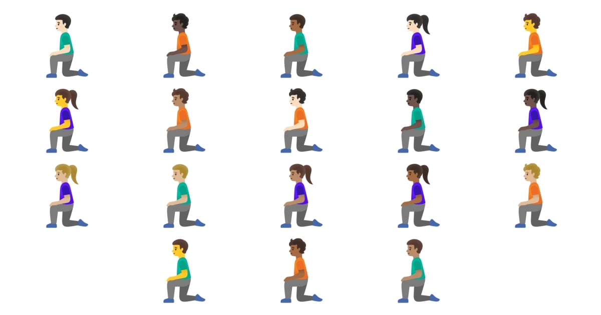🧎 Arrodillarse Emojis 🧎‍♂️ 🧎‍♀️ 🧎🏻 🧎🏼 🧎🏽 🧎🏾