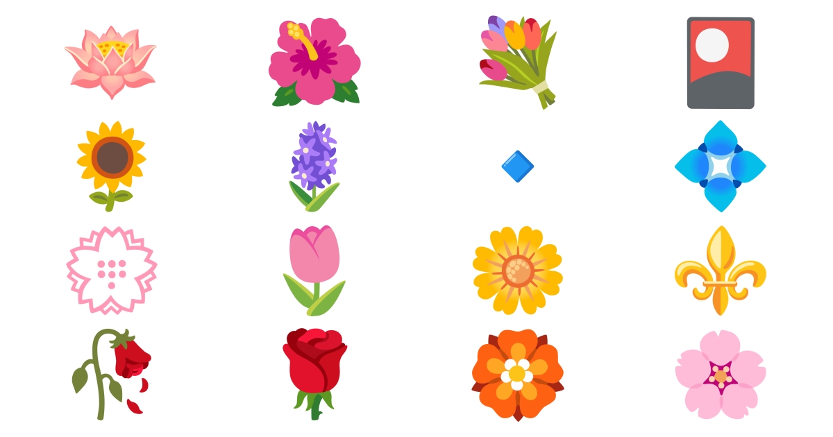 💐 Flor Emojis 🌸 💮 🪷 🏵️ 🌹 🥀