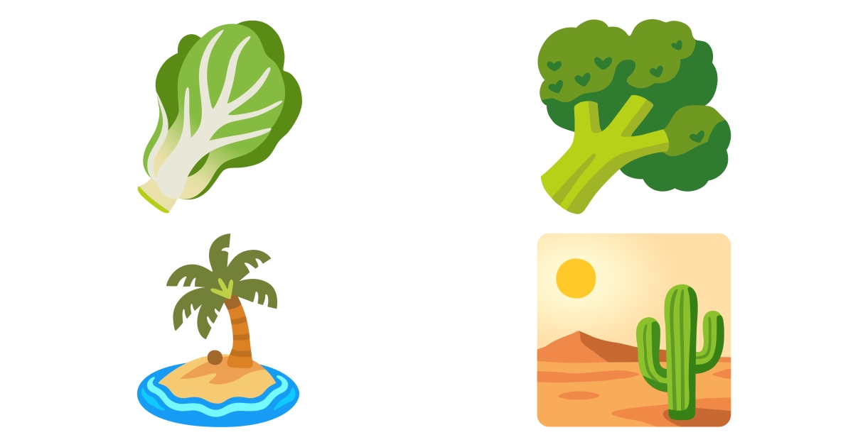 🥬 Col Emojis 🥦 🏜️ 🏝️