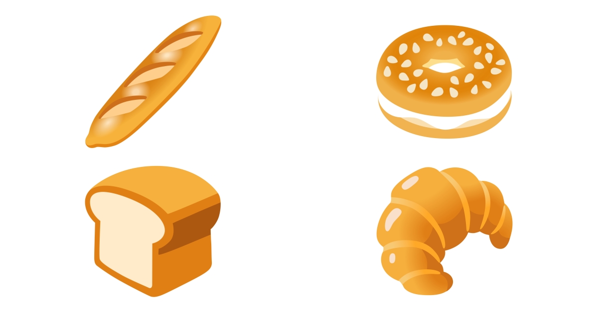 🍞 Pan Emojis 🥐 🥖 🥯