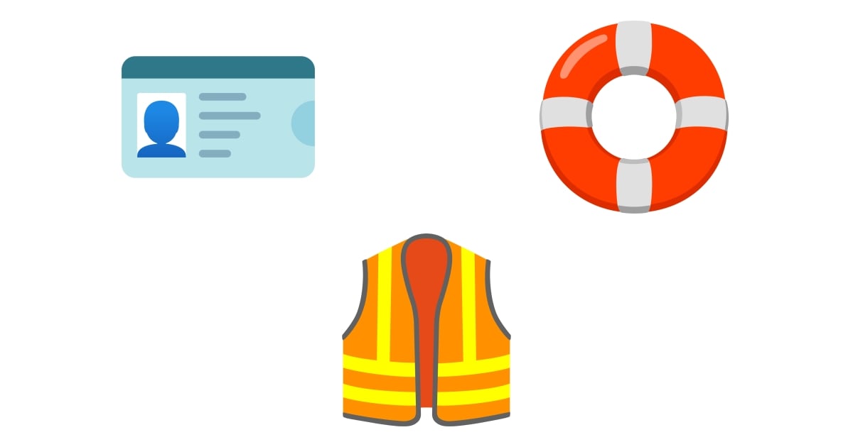 🛟 Seguridad Emojis 🦺 🪪