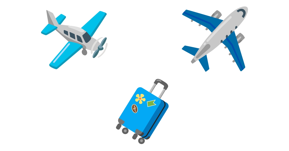 ️ Viaje Emojis 🛩️ 🧳