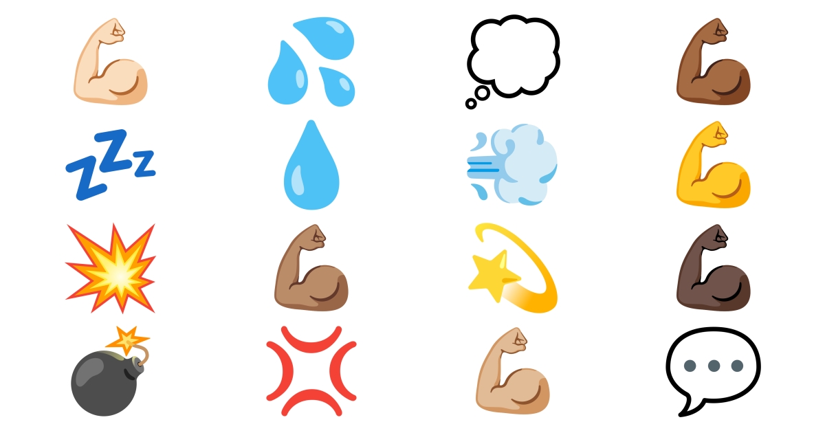 💢 Engraçado Emojis 💥 💫 💦 💨 💬 💭