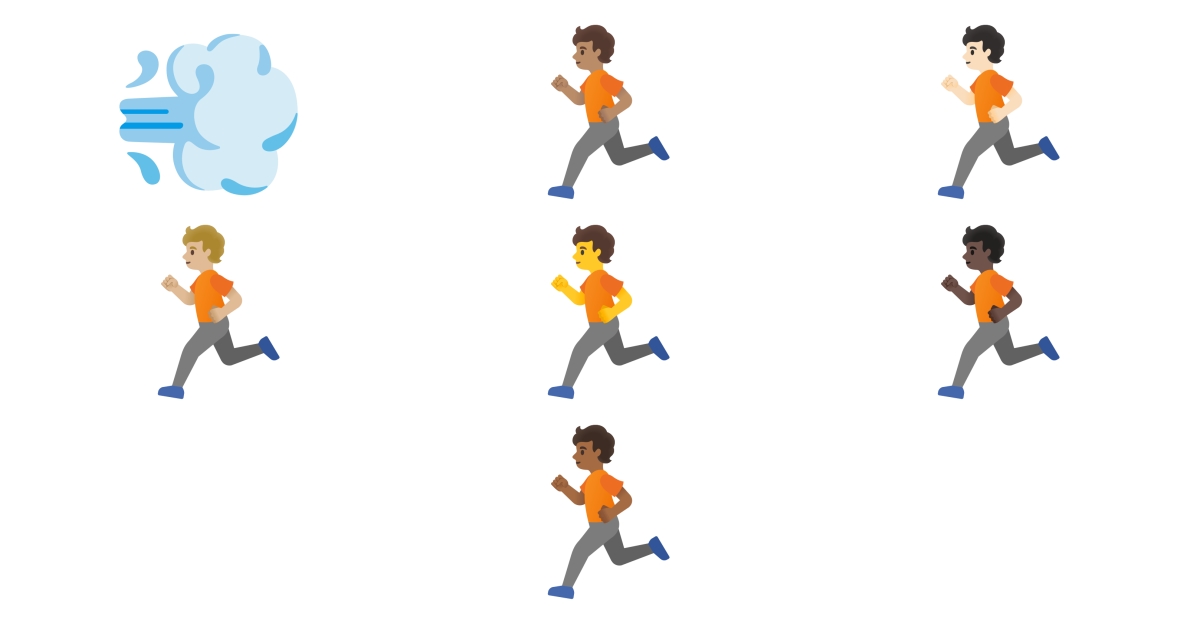 💨 Correr Emojis 🏃 🏃🏻 🏃🏼 🏃🏽 🏃🏾 🏃🏿
