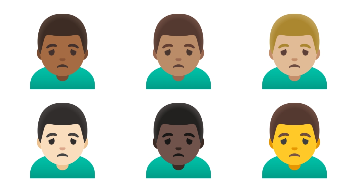 🙍‍♂️ Desconfiado Emojis 🙍🏻‍♂️ 🙍🏼‍♂️ 🙍🏽‍♂️ 🙍🏾‍♂️ 🙍🏿‍♂️