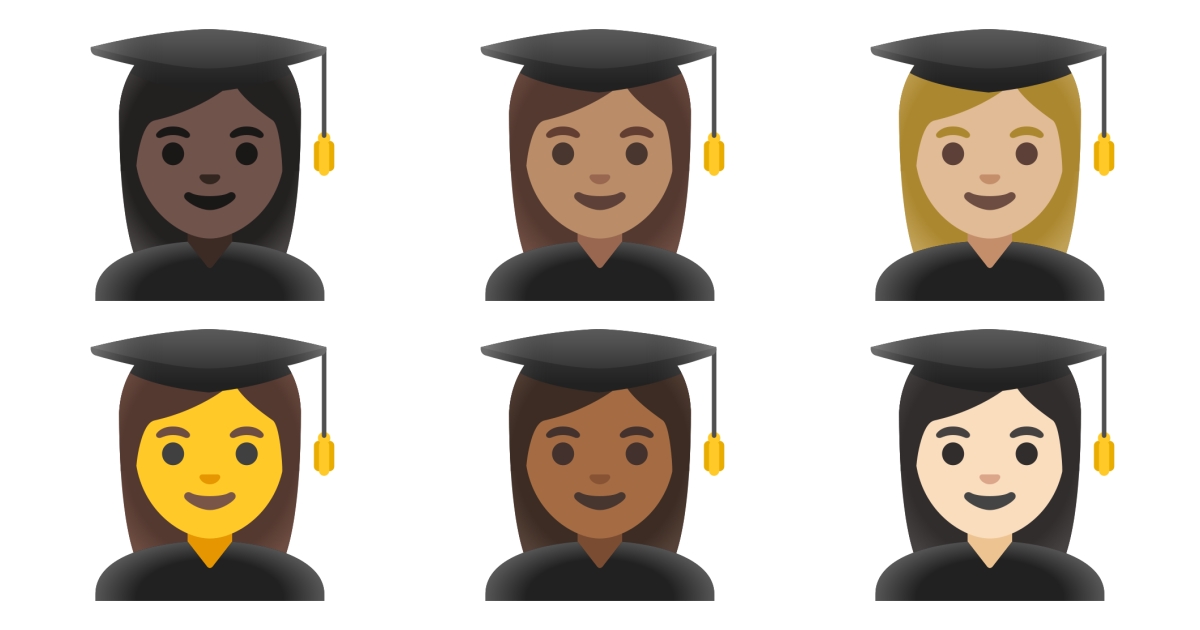 👩‍🎓 Formanda Emojis 👩🏻‍🎓 👩🏼‍🎓 👩🏽‍🎓 👩🏾‍🎓 👩🏿‍🎓