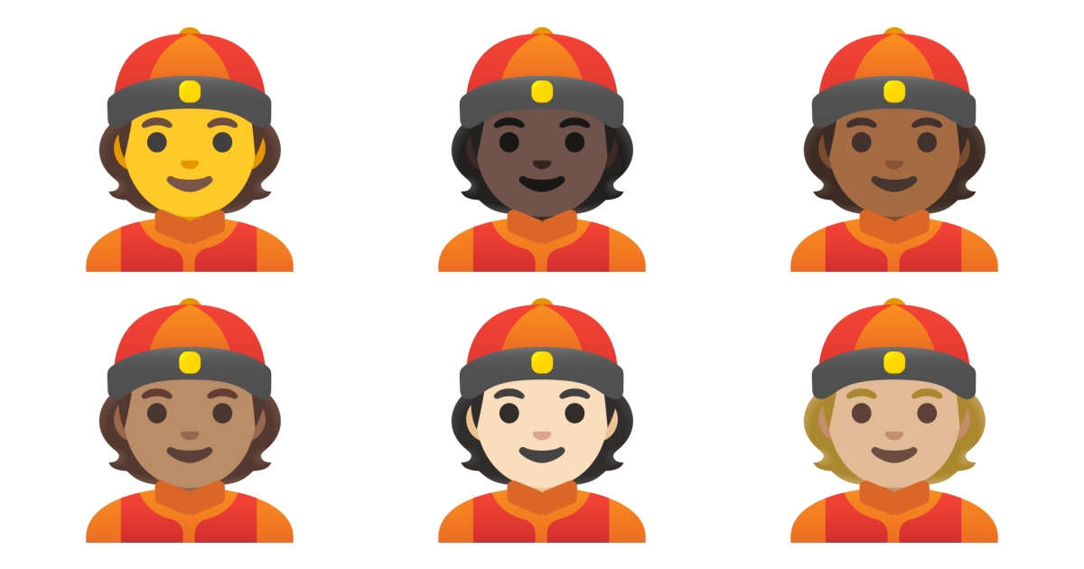 👲 Gua Pi Mao Emojis 👲🏻 👲🏼 👲🏽 👲🏾 👲🏿