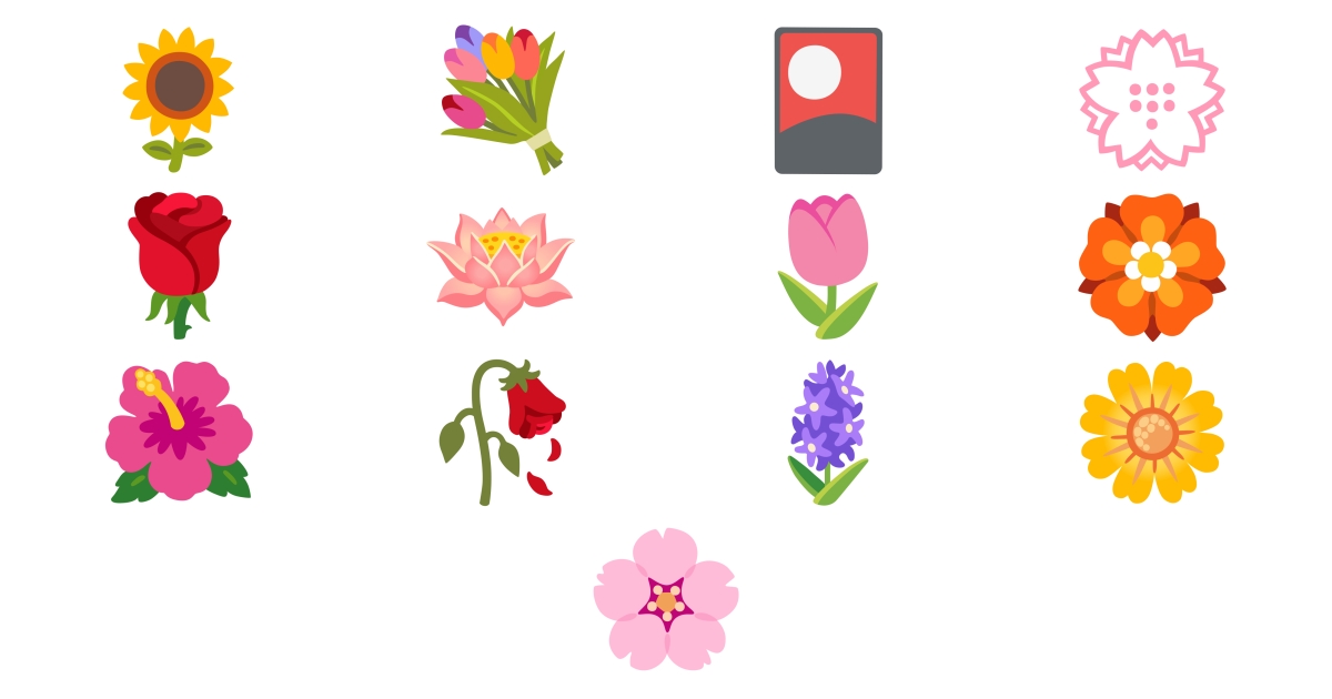 💐 Flor Emojis 🌸 💮 🪷 🏵️ 🌹 🥀