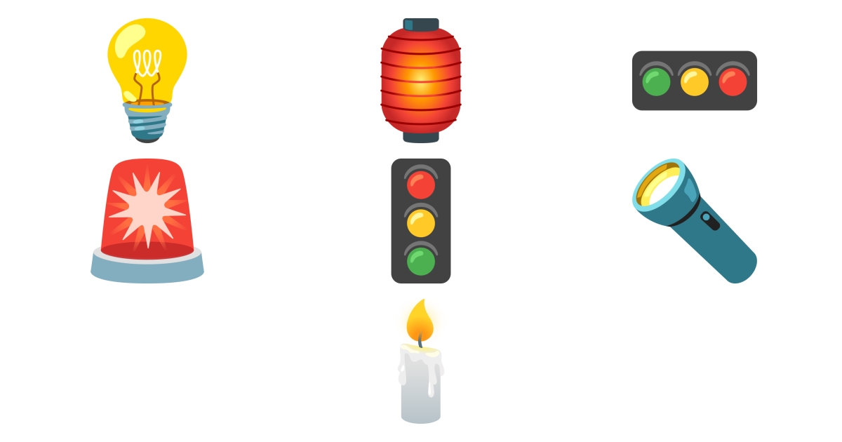 🚨 Luz Emojis 🚥 🚦 🕯️ 💡 🔦 🏮