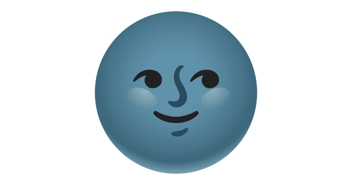 🌚 Lua Nova Com Rosto Emojis