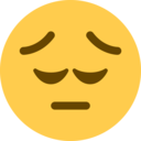 😔 nachdenkliches Gesicht-Emoji | "nachdenkliches Gesicht"