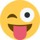 😜 Cara Sacando La Lengua Y Guiñando Un Ojo Emoji