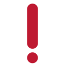 rotes Ausrufezeichen-Emoji