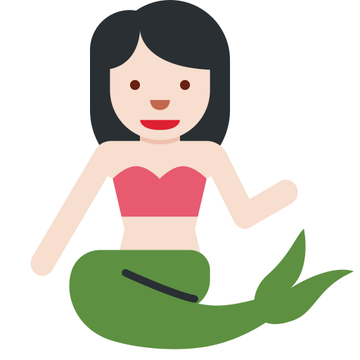 🧜🏻 Persona Sirena: Tono De Piel Claro Emoji | "Sirena (persona): Color ...