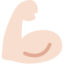 💪🏻 Bíceps Flexionado: Tono De Piel Claro Emoji