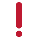 rotes Ausrufezeichen-Emoji