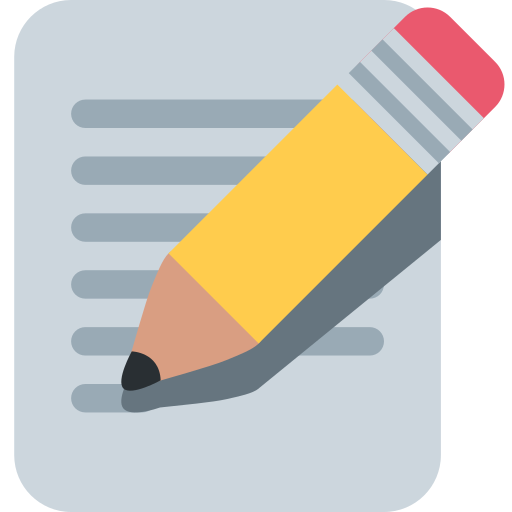 📝 Papier und Bleistift-Emoji